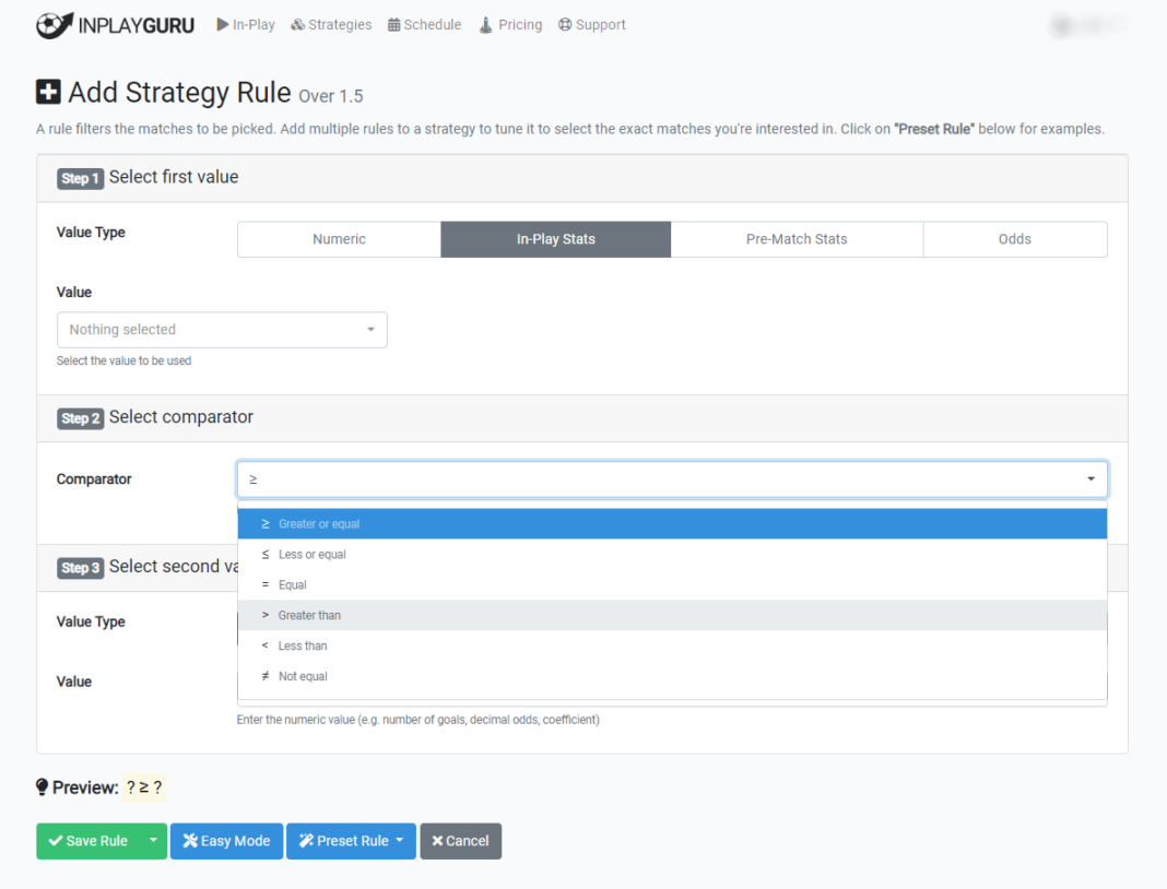 InPlayGuru Strategies for InPlay Scanners | TheBetMatrix.Win
